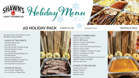 Menu - Shawn's Craft Barbecue